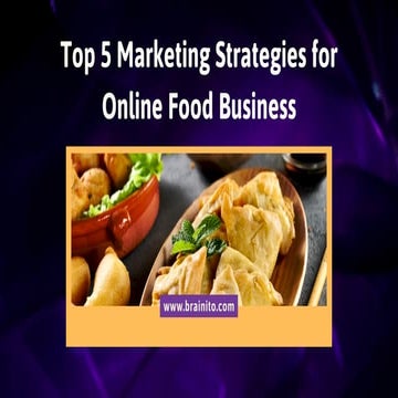 Marketing Strategies for Online Food Business | PDF