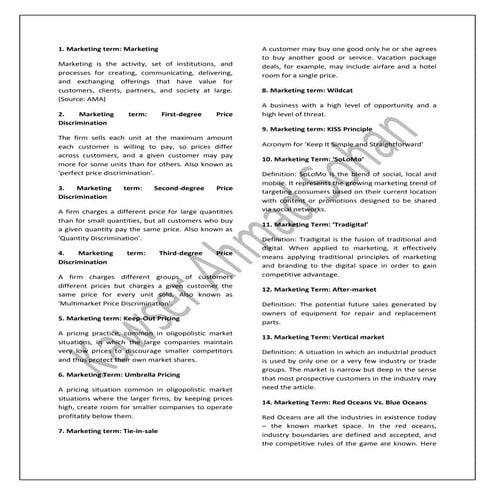 Marketing terms...managed | PDF