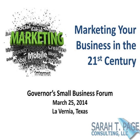 Marketing Your Business in the 21st Century | PPTX