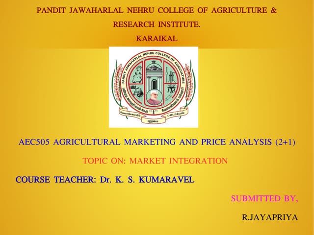 Market integration | PPTX