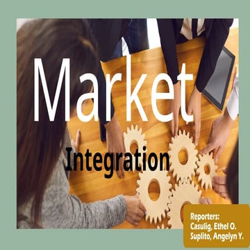 What is Market Integration and Its Types | PDF
