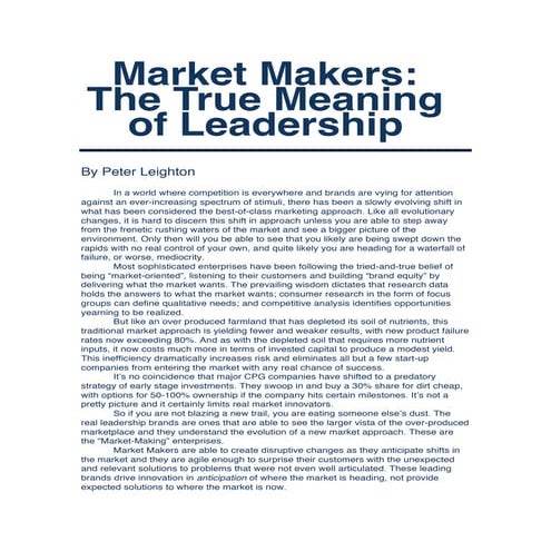 Market makers | PDF