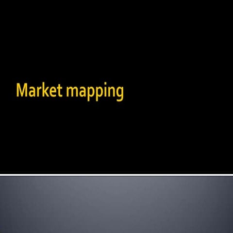 Market mapping | PPT