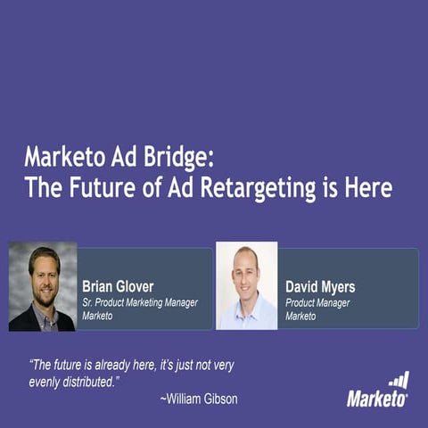 Marketo Ad Bridge: The Future of Ad Retargeting is Here | PPTX