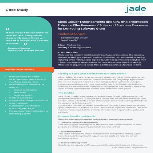 Marketing Software Industry - Marketo, Inc Case Study | PDF