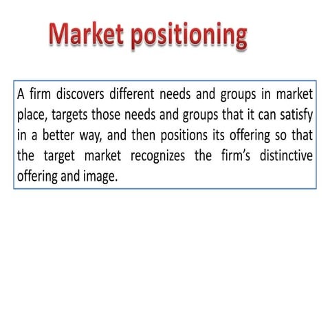 Market positioning | PPTX