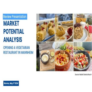 Market Potential Analysis - Vegetarian Restaurant Project | PPT