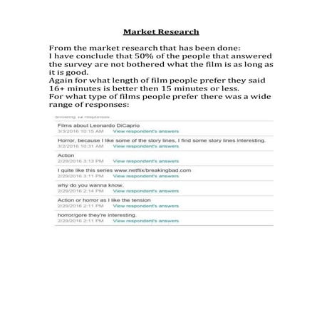 Market research | PDF