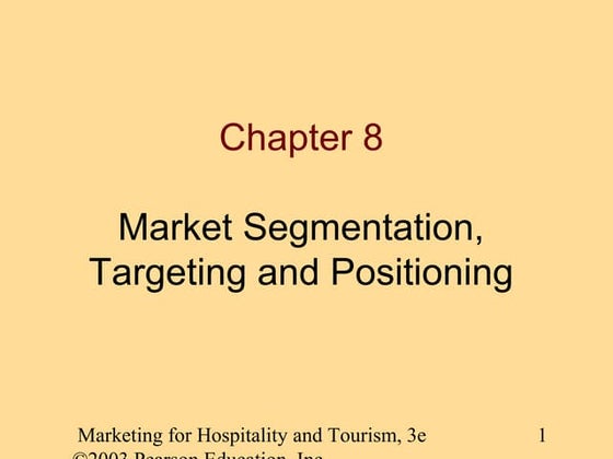 STP: segmentation, targeting and positioning | PPT