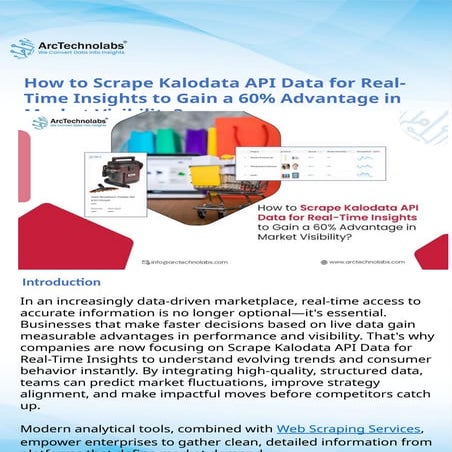 Markets Scrape Kaoladata API Data for Real-Time Insights.pptx