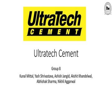 ultratech cement marketing strategy, 4 P's, swot analysis, competitor ...