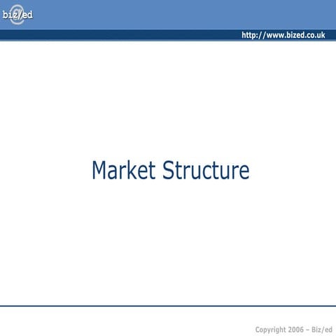 Market Structures - Revision Presentation | PPT
