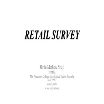 Retail survey | PPTX