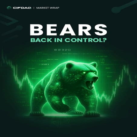 CIFDAQ's Market Wrap : Bears Back in Control? | PDF