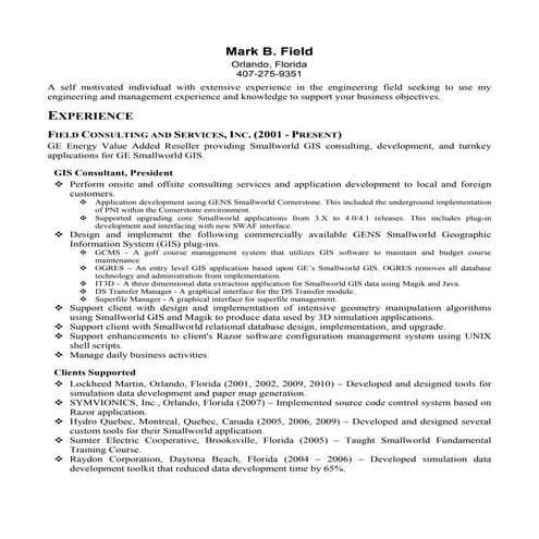 Resume - Roy Interrante, PMP