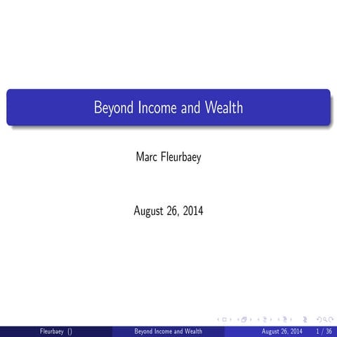 Beyond Income and Wealth | PDF