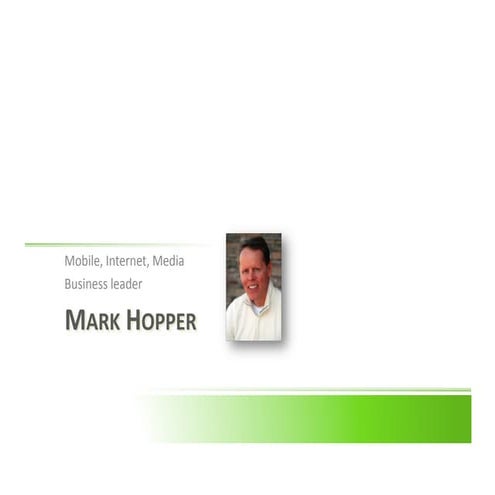 Mark Hopper Product And Marketing Exec 2010 | PDF