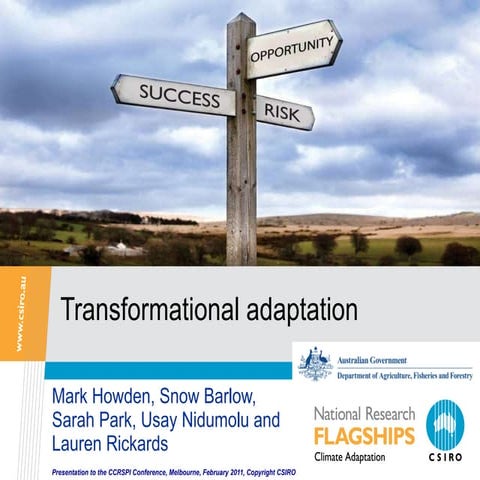 Transformational adaptation - Mark Howden, CSIRO | PPT