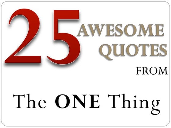 The ONE Thing: Book Discussion Guide | PDF