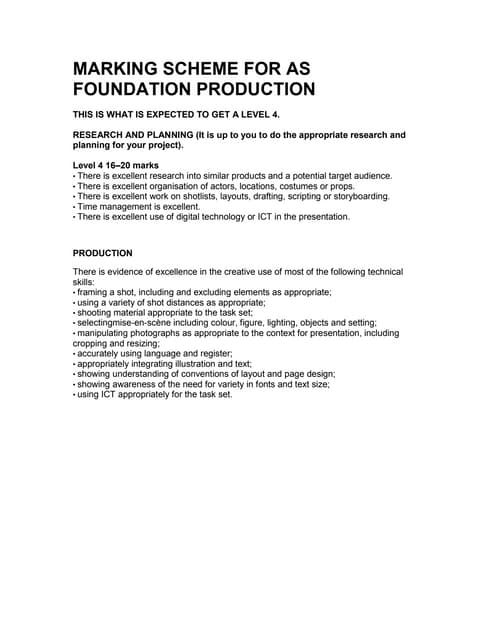 G321 marking criteria | PDF