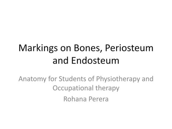 BONY LANDMARKS Terminology of anatomy physiology | PPTX