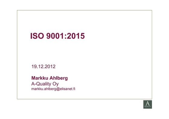 ISO 55001 Awareness and Auditor Training PPT Kit | PPTX