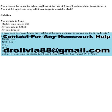 Mark leaves the house for school walking at the rate of 4 kph. Two h.pdf