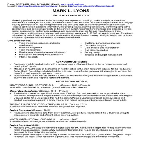 Mark Lyons Resume | DOC