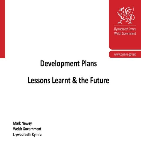 Mark Newey - Development plans lessons learnt and the future | PDF