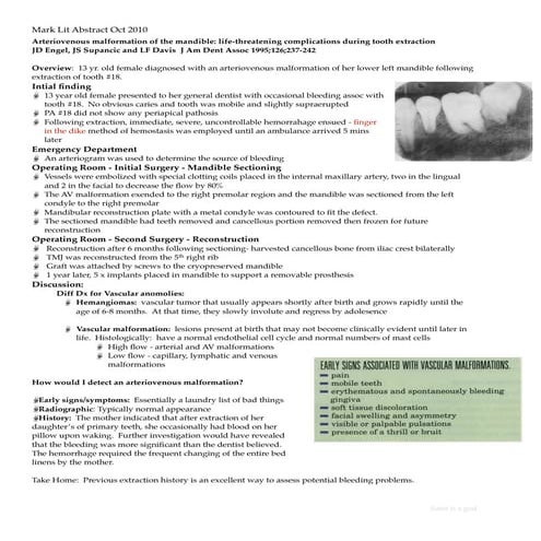 SOAP Notes - Dentistry - Example | PDF
