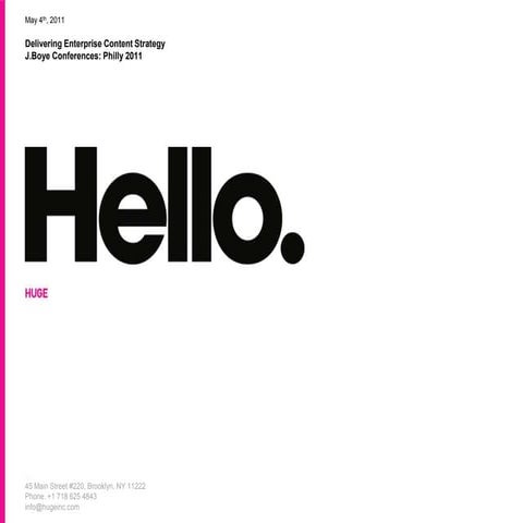 Marko hurst jboye2011-deliverenterprisecs | PPTX | Web Development ...