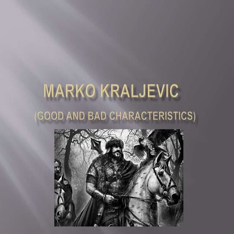 Marko kraljevic english 1 | PPTX