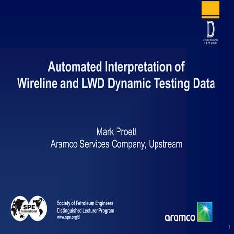 Automated Interpretation of Wireline and LWD Formation Testing Dynamic ...
