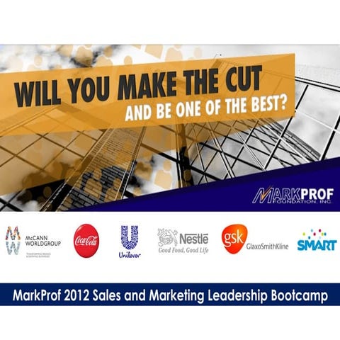 MarkProf Marketing Leadership Bootcamp 2012 | PPT