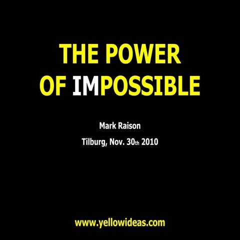 Mark Raison "The Power of Impossible" | PDF