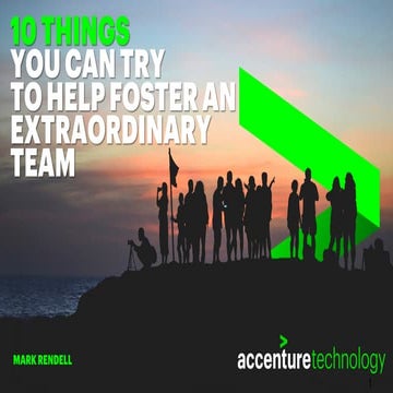 Fostering an Extraordinary Team (ignite presentation) | PPT
