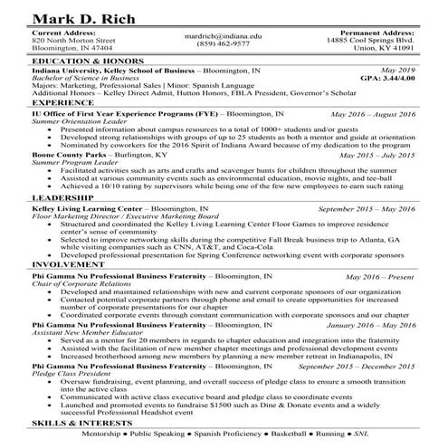 Mark Rich Resume Fall 2016 | PDF