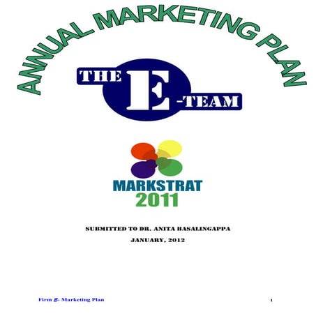 Markstrat Simulation Game | PDF