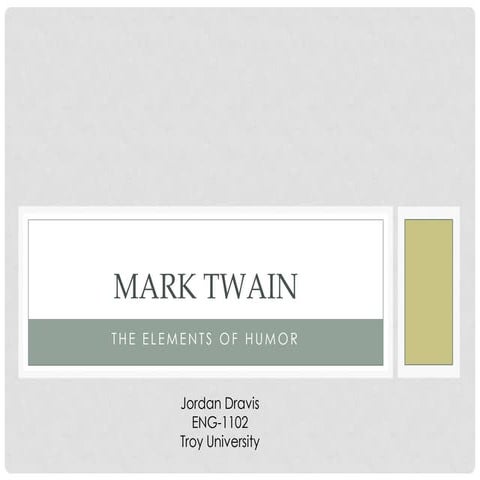 Mark twain | PPTX