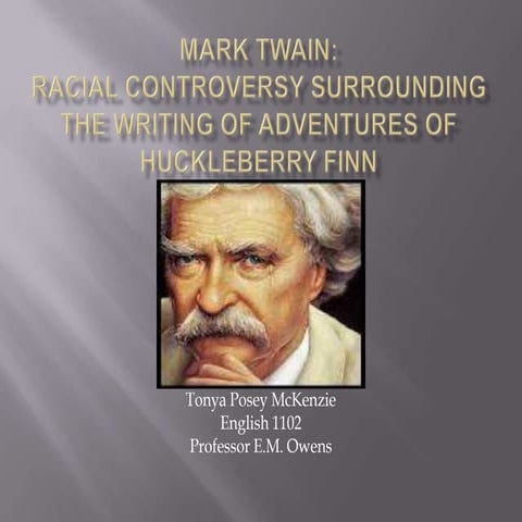 Mark Twain | PPTX | Fiction | Books and Literature