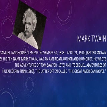 Mark Twain | PPTX