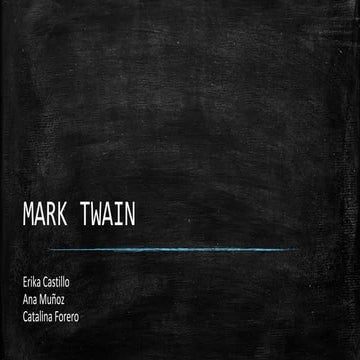Mark twain overview | PPT