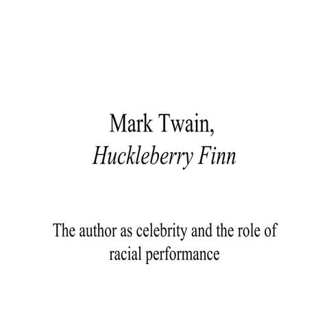 Mark twain overview | PPT