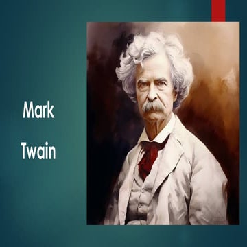 a presentation about the life of Mark Twain.pptx