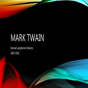Mark Twain | PPTX