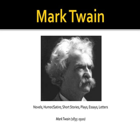 Mark twain presentation | PPTX