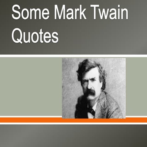 Mark Twain's quotes | PPTX