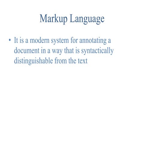 Markup language | PPSX