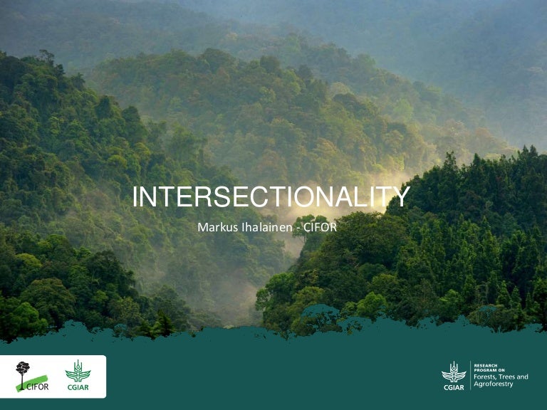 Intersectionality - CIFOR-ICRAF Knowledge
