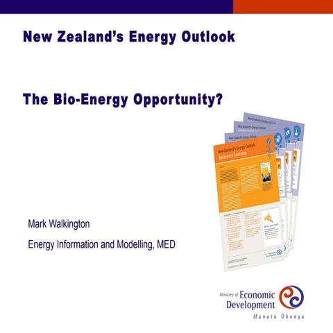 Mark Walkington on the Ministry of Economic Development's energy ...